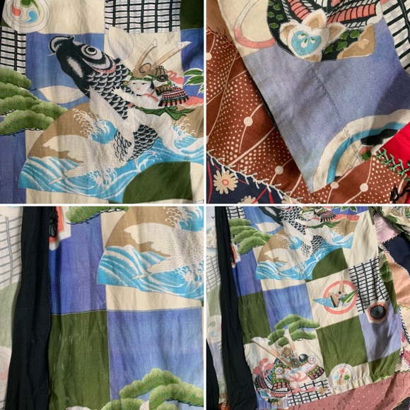 Vintage | Jackets & Coats | Vintage Japan Coy Fish Spirit Guide Rayon ...